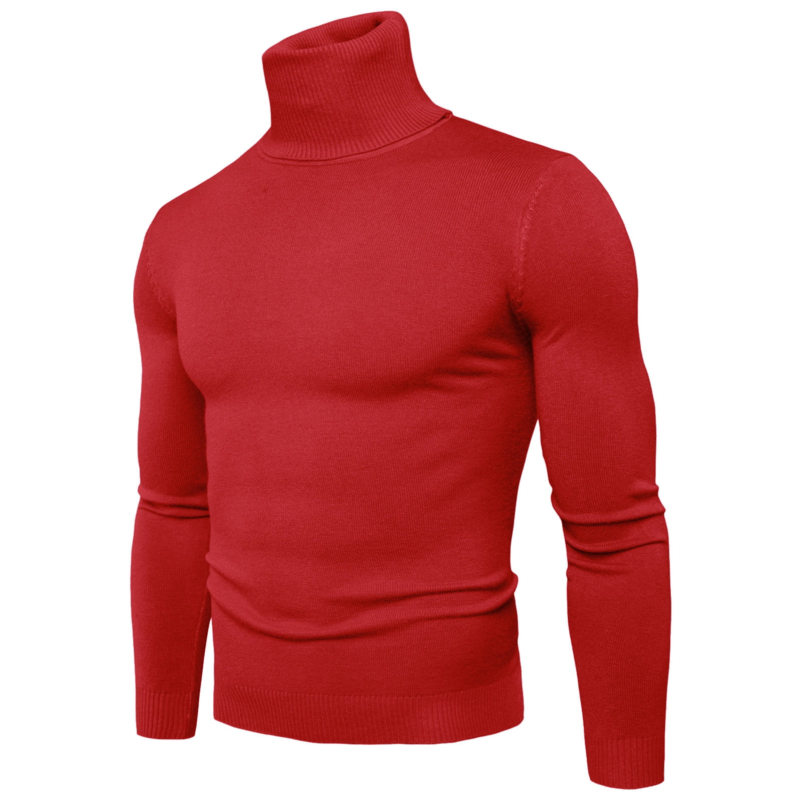 BOOMILK Sweaters for Men Fall Winter Solid Soft Turtleneck Sweater ...