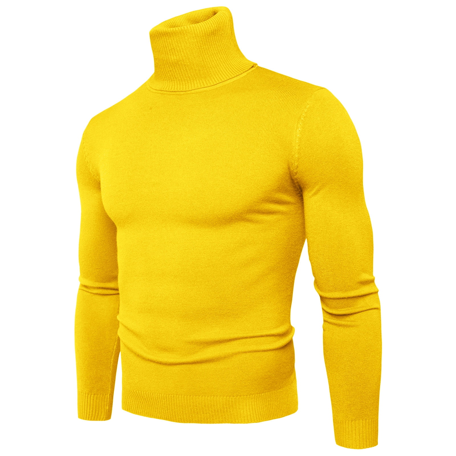 BOOMILK Sweaters for Men Fall Winter Solid Soft Turtleneck Sweater ...