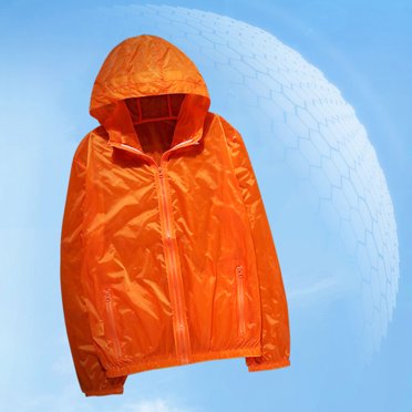 Lightweight Casual Hooded Neon Windbreaker Jacket | Sun Protection ...