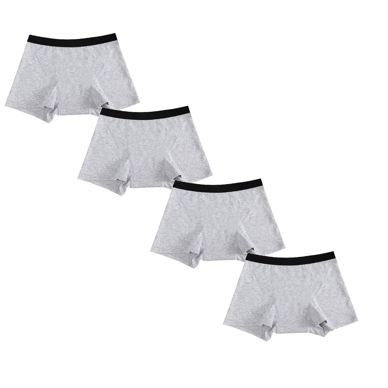 BOOMILK Women Period Underwear Plus Size Solid Color 4-Layer Leakproof ...