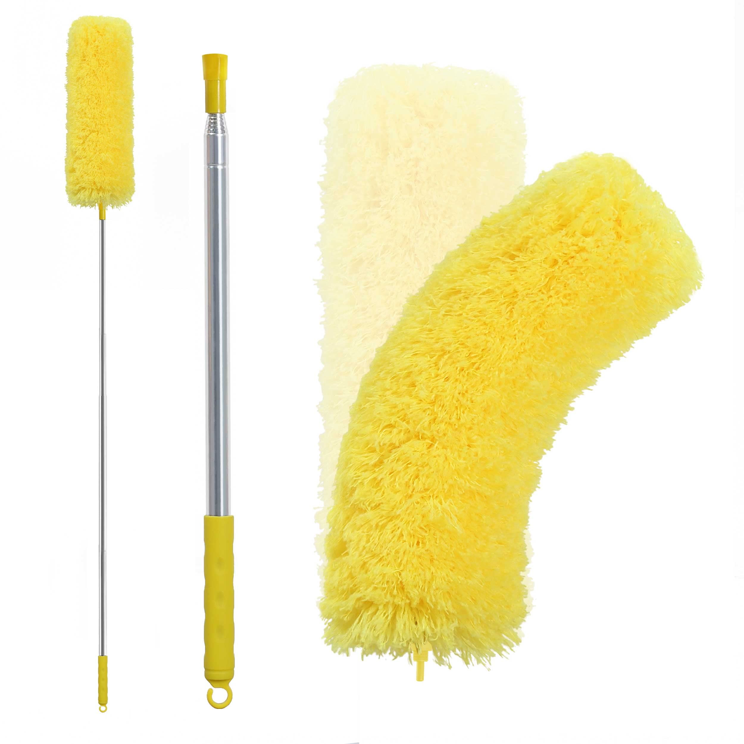 BOOMJOY Microfiber Duster with Extension Pole, 100" Long Handle Duster ...