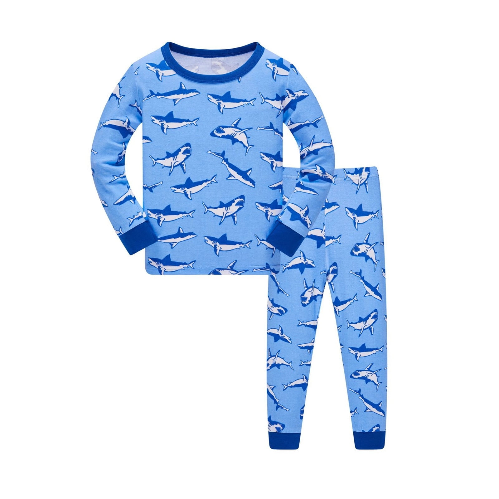 BOOMNY Autumn Pajamas Set For Boys Long Sleeve Cartoon Graphic Prints ...