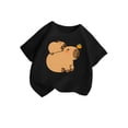 BOOMNY Baby Girls Short Sleeve T-Shirts Crew Neck Cartoon Capybara ...