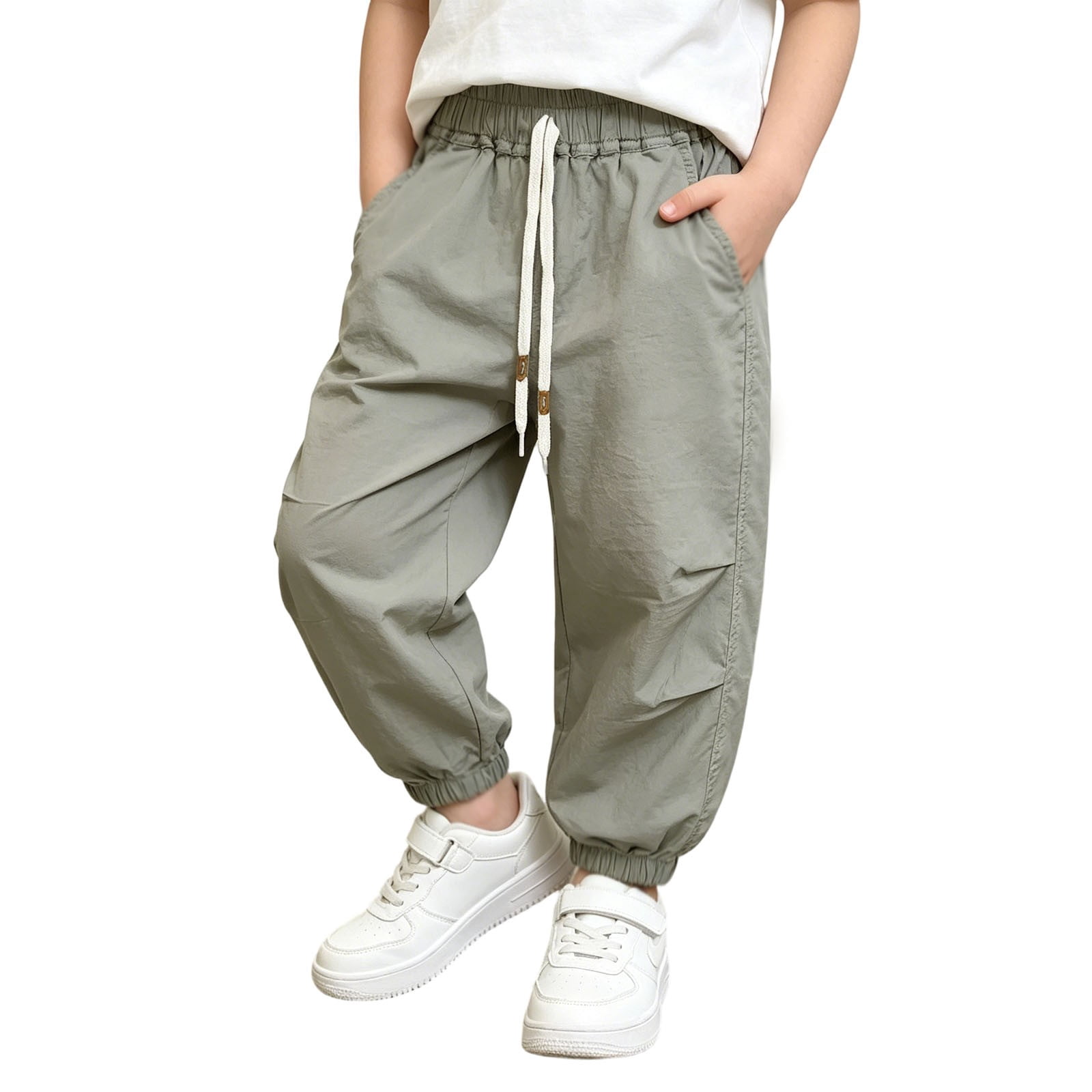 BOOMNY Boys Baggy Pants Straight Leg Workout Pants For Boys Trendy ...
