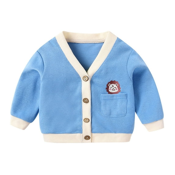 BOOMNY Casual Cardigan for Toddler Boys Girls Long Sleeve Knitted ...