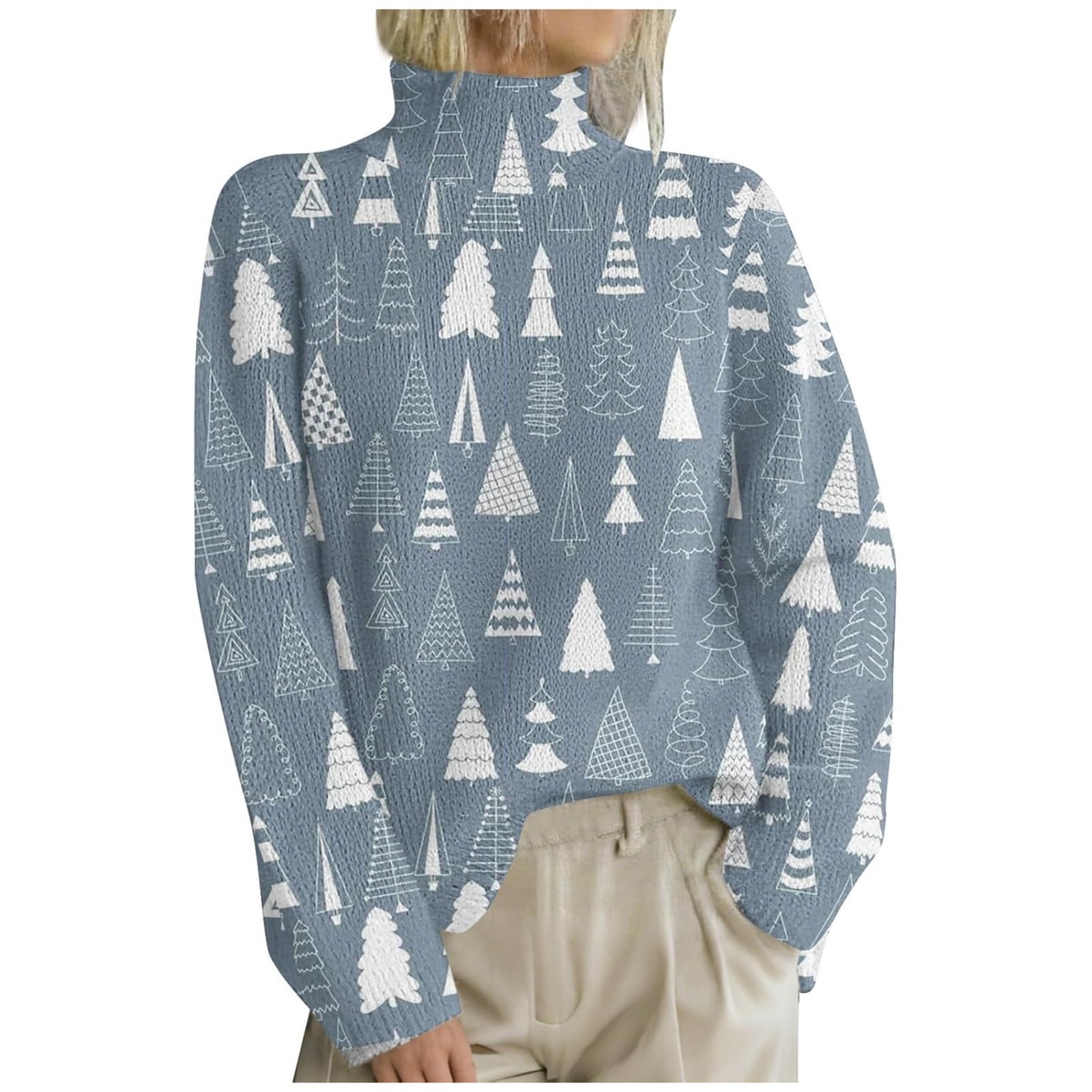 BOOMNY Christmas Womens Sweaters Long Sleeve Sweaters for Women Xmas ...