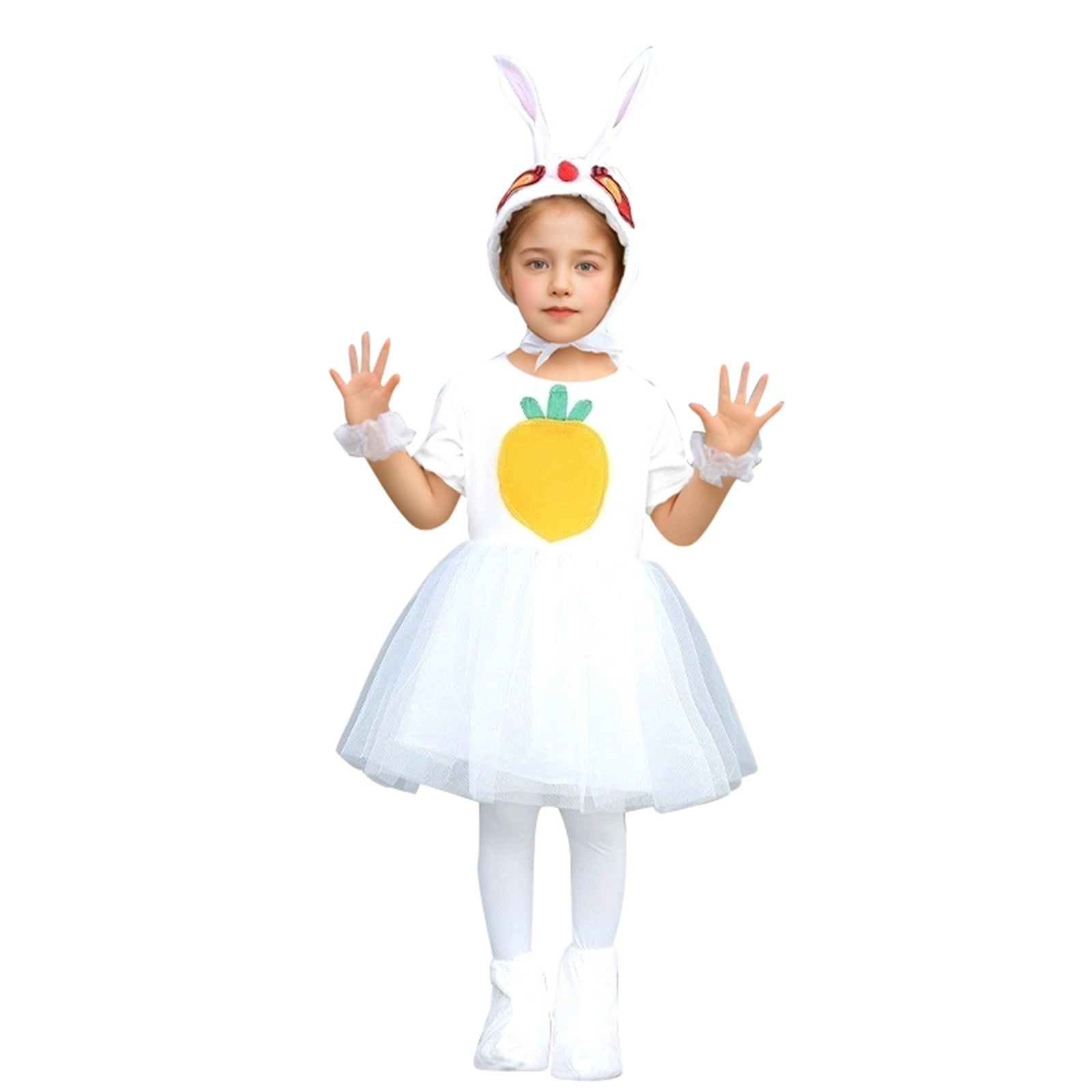 BOOMNY Easter Toddler Baby Girls Rabbit Dress Up Short Sleeve Cartoon ...