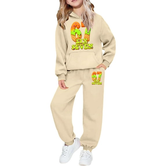 BOOMNY Funny 6 7 Outfit Set For Gilrs Long Sleeve Casual Six Seven ...