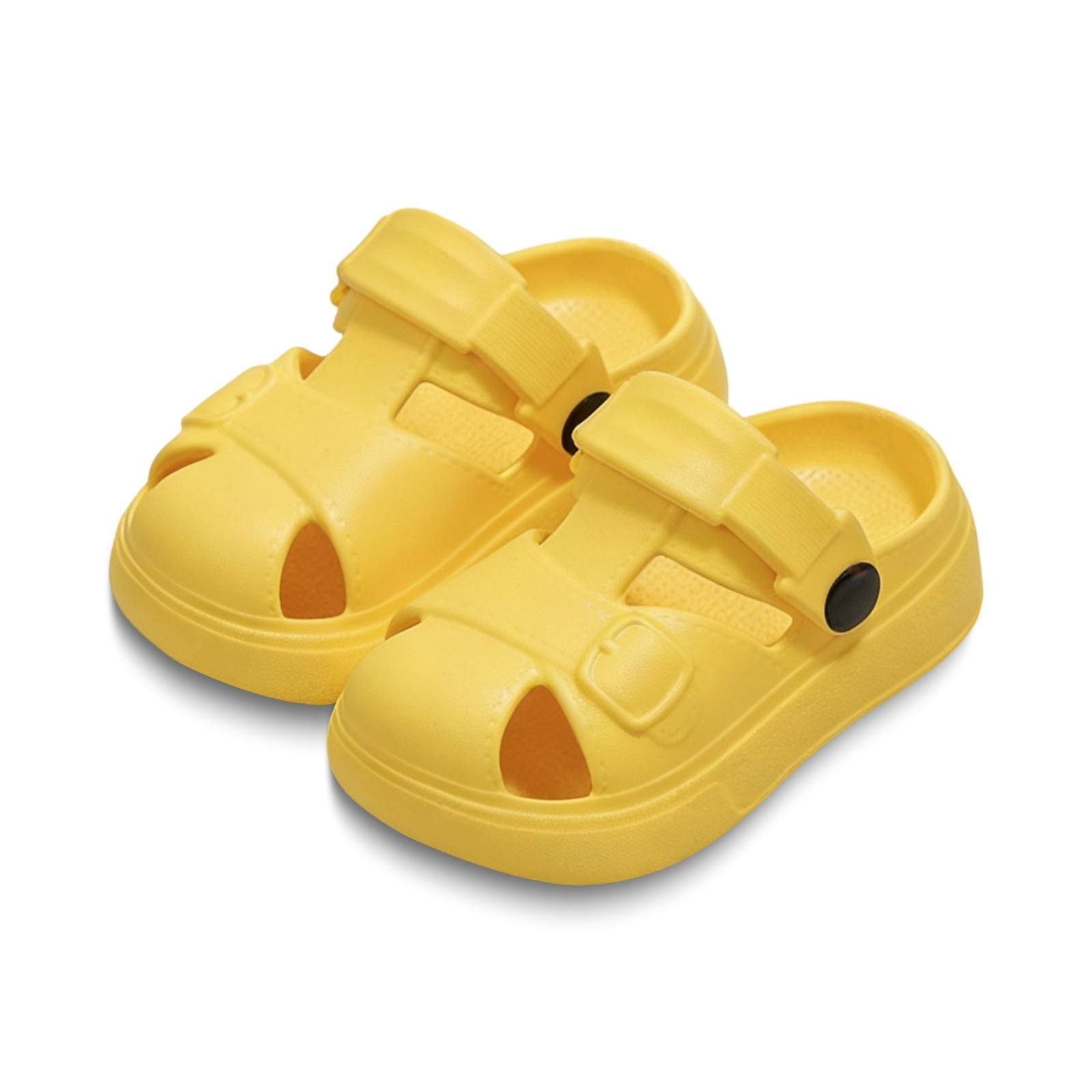 BOOMNY Girl's Clog Sandals Closed Toe Flat Garden Sandals for Kids ...