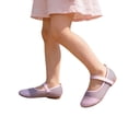 BOOMNY Girl's Sandals Closed Toe Flat Sandals for Kids Solid Color ...