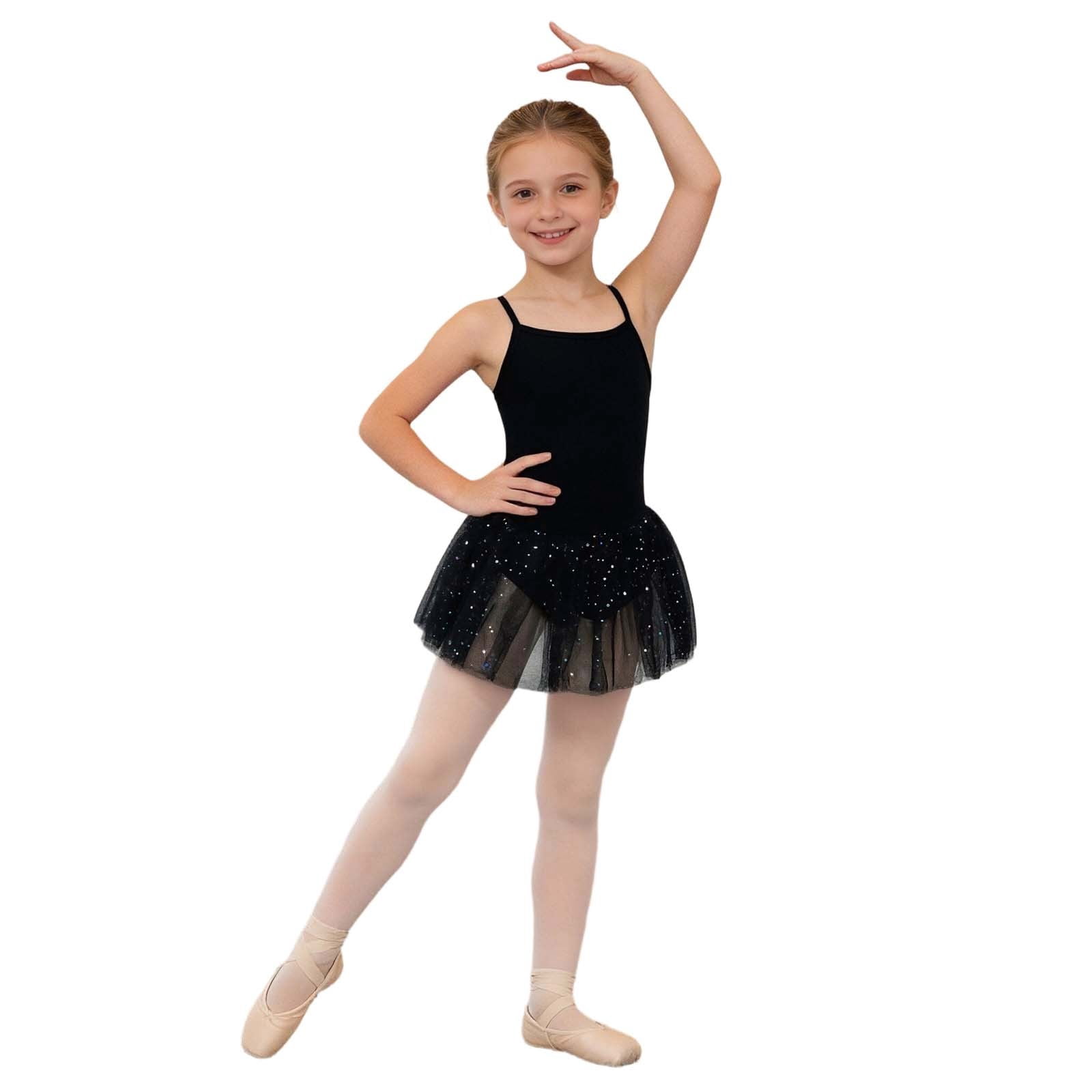 BOOMNY Girls Ballet Dress Sleeveless Dance Training Dresses for Girl ...