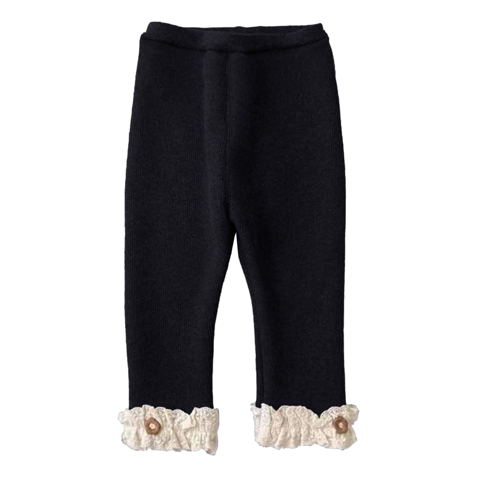 BOOMNY Girls Lined Bottoms Winter Warmth Cozy Pants For Girls Footless ...