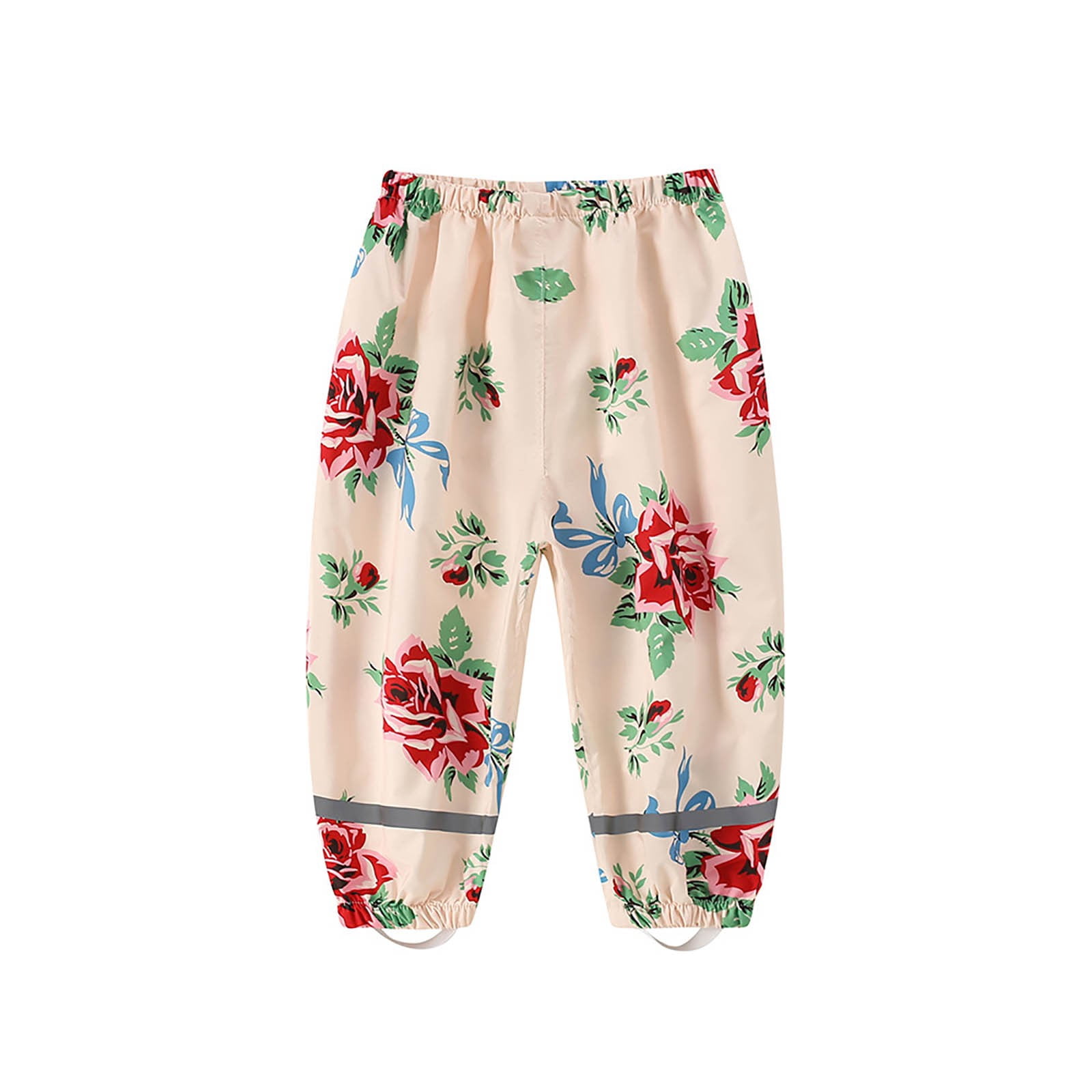 BOOMNY Girls Rain Pants Wide Leg Hiking Pants for Girl Trendy Cartoon ...