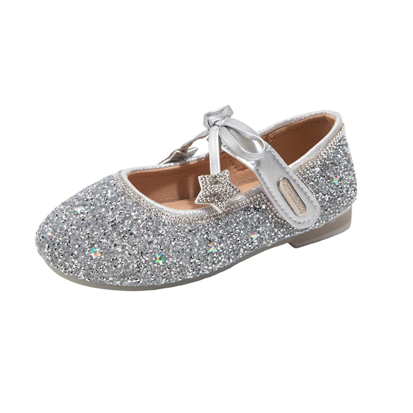 BOOMNY Girls Sandals Closed Toe Flat Sandals for Kids Ankle Strap ...
