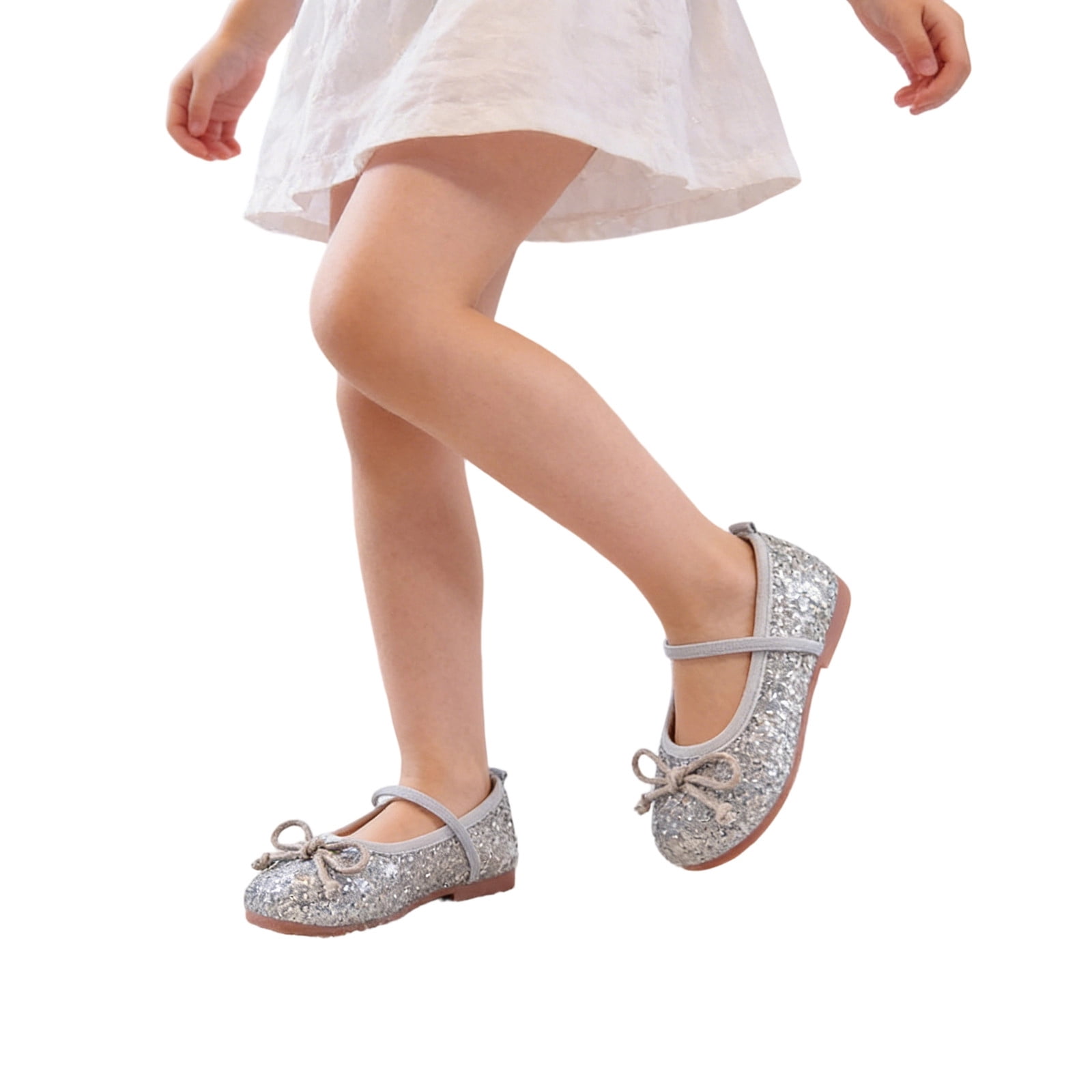 BOOMNY Girls Sandals Closed Toe Flat Sandals for Kids Adjustable Strap ...