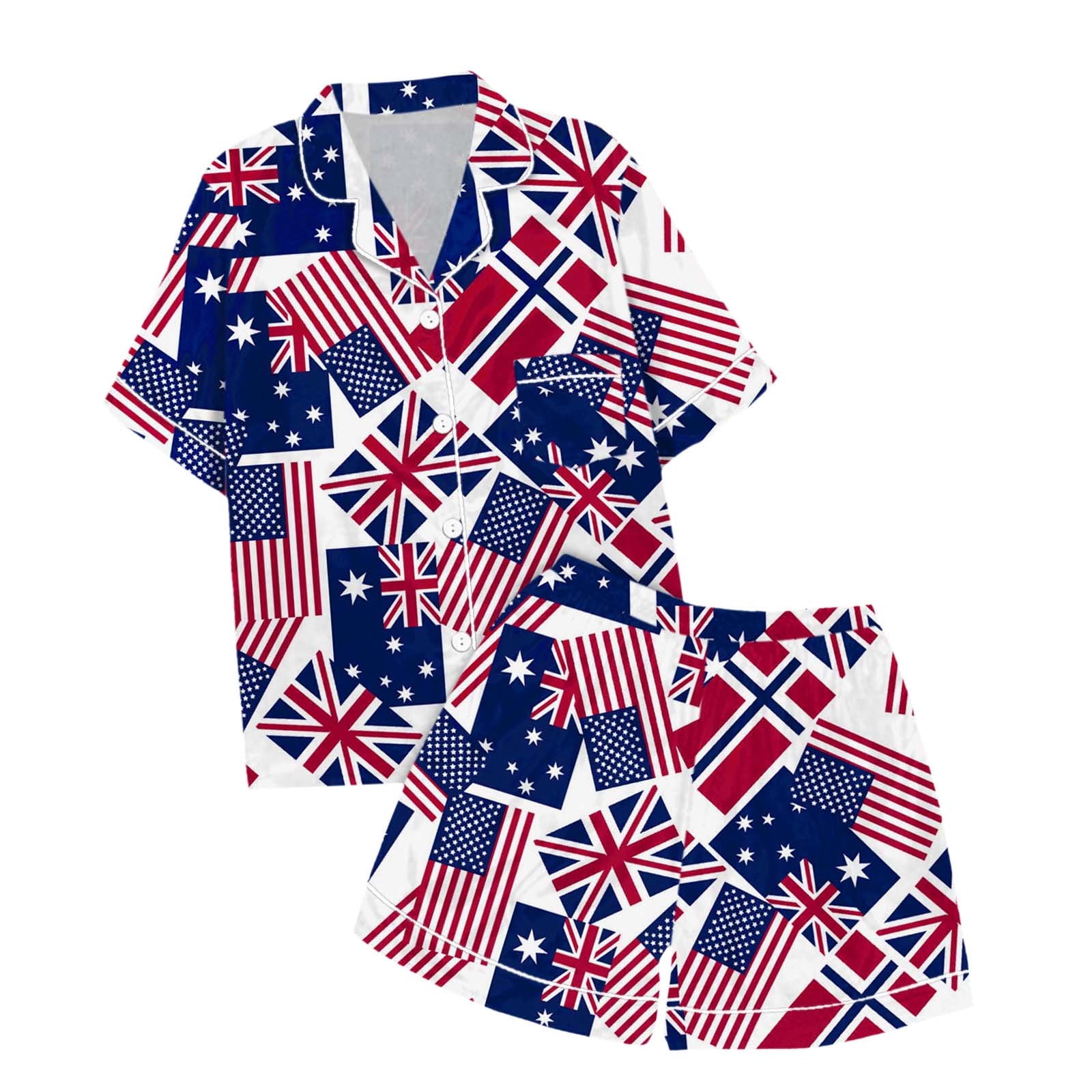 BOOMNY Independence Day Toddler Kids Clothes Set Short Sleeve Patriotic ...