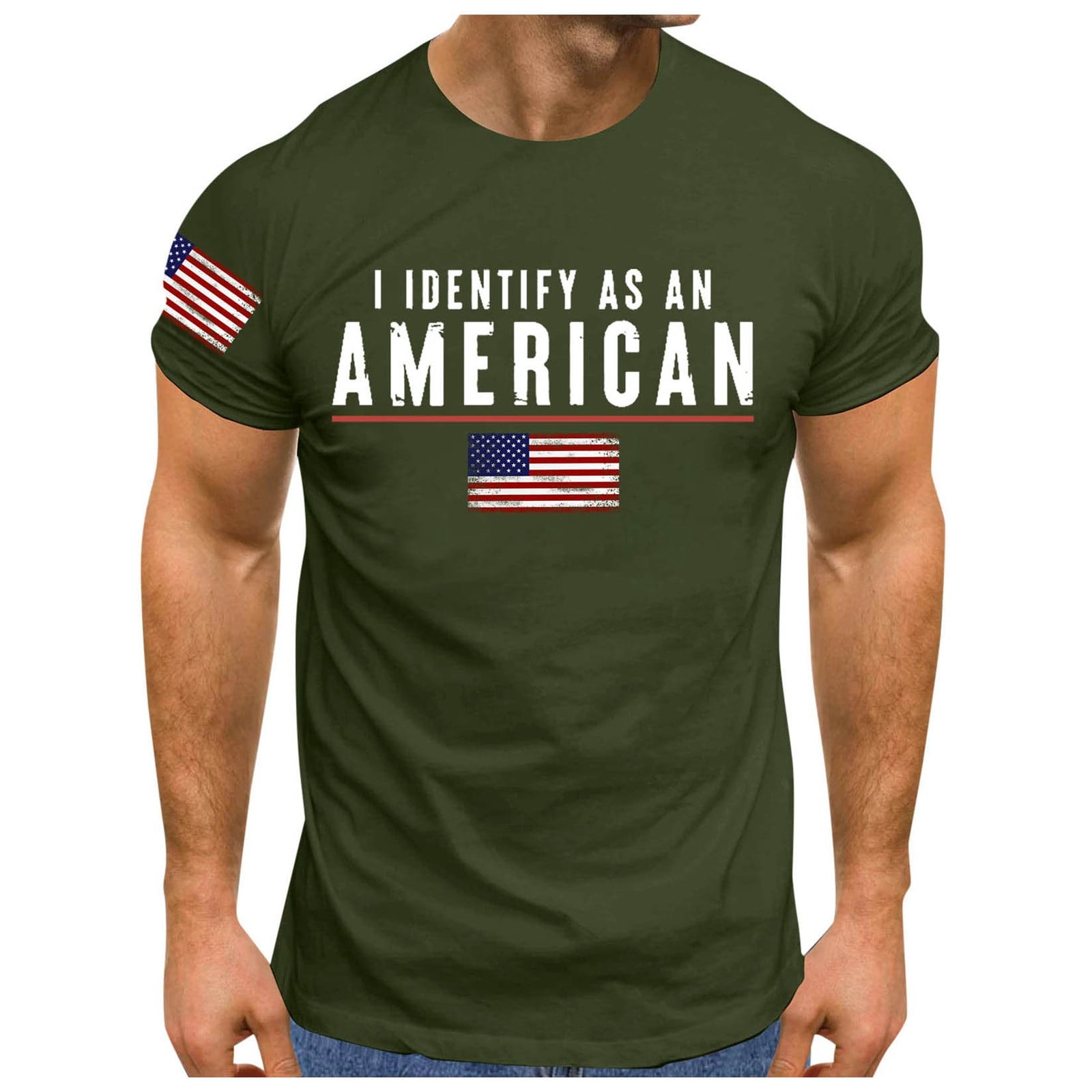 BOOMNY Independence Day Tshirts For Men Short Sleeve Patriotic July 4th ...