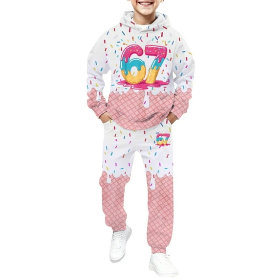 BOOMNY Baby Boys 6 7 Sweatsuit Set 2 Peice Clothes Set for Kids Fashion ...