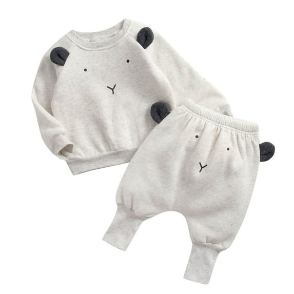 BOOMNY Infant Baby Boys Fleece Sweatsuit Set 2 Peice Outfits for Kids ...