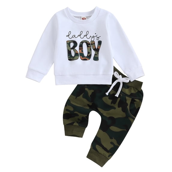 BOOMNY Infant Baby Boys Sweatsuit Set 2 Peice Clothes Set for Kids ...