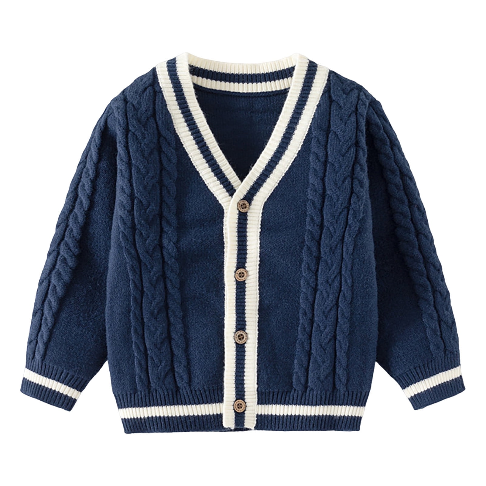 BOOMNY Kids Infants Girls Sweaters Long Sleeve School Uniform Knit ...