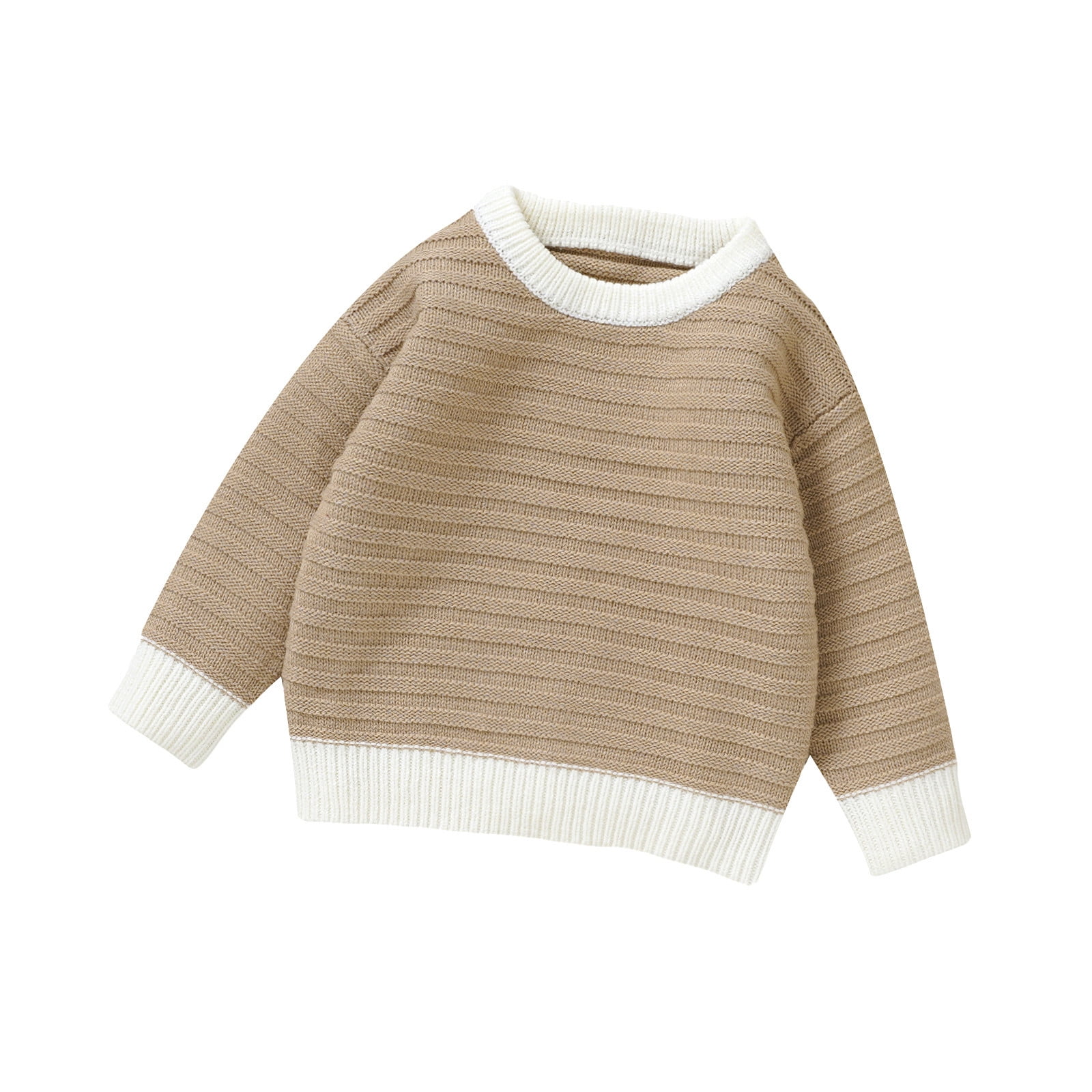 BOOMNY Kids Infants Girls Sweaters Long Sleeve Solid Color Thick ...