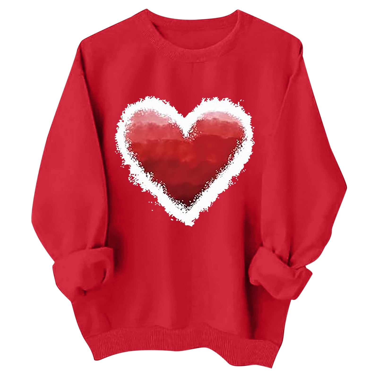 BOOMNY Love Heart Pullover For Girls Children Cute Graphic Valentines's ...