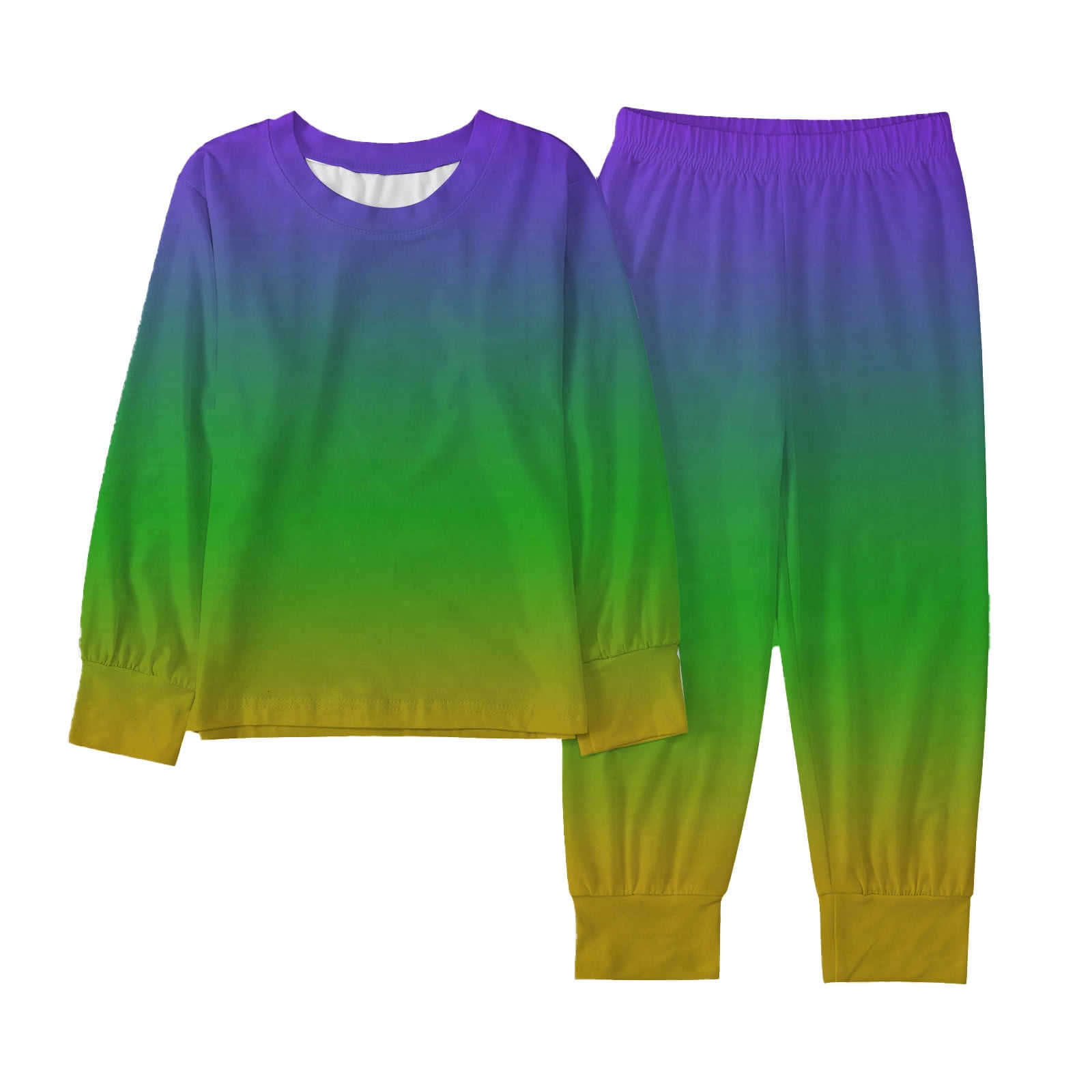 BOOMNY Mardi Gras Toddler Baby Girls Outfit Set Long Sleeve Patchwork ...