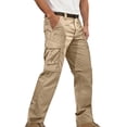BOOMNY Mens Baggy Cargo Pants Wide Leg Removable Pants for Men Loose ...