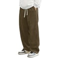 BOOMNY Mens Baggy Corduroy Pants Wide Leg Pants for Men Loose Fit ...