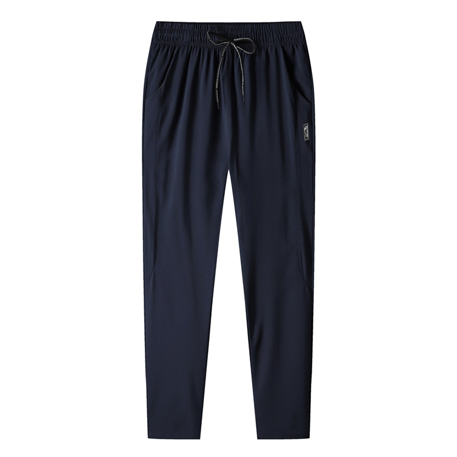 BOOMNY Mens Baggy Pants Straight Leg Workout Pants for Men Elastic ...