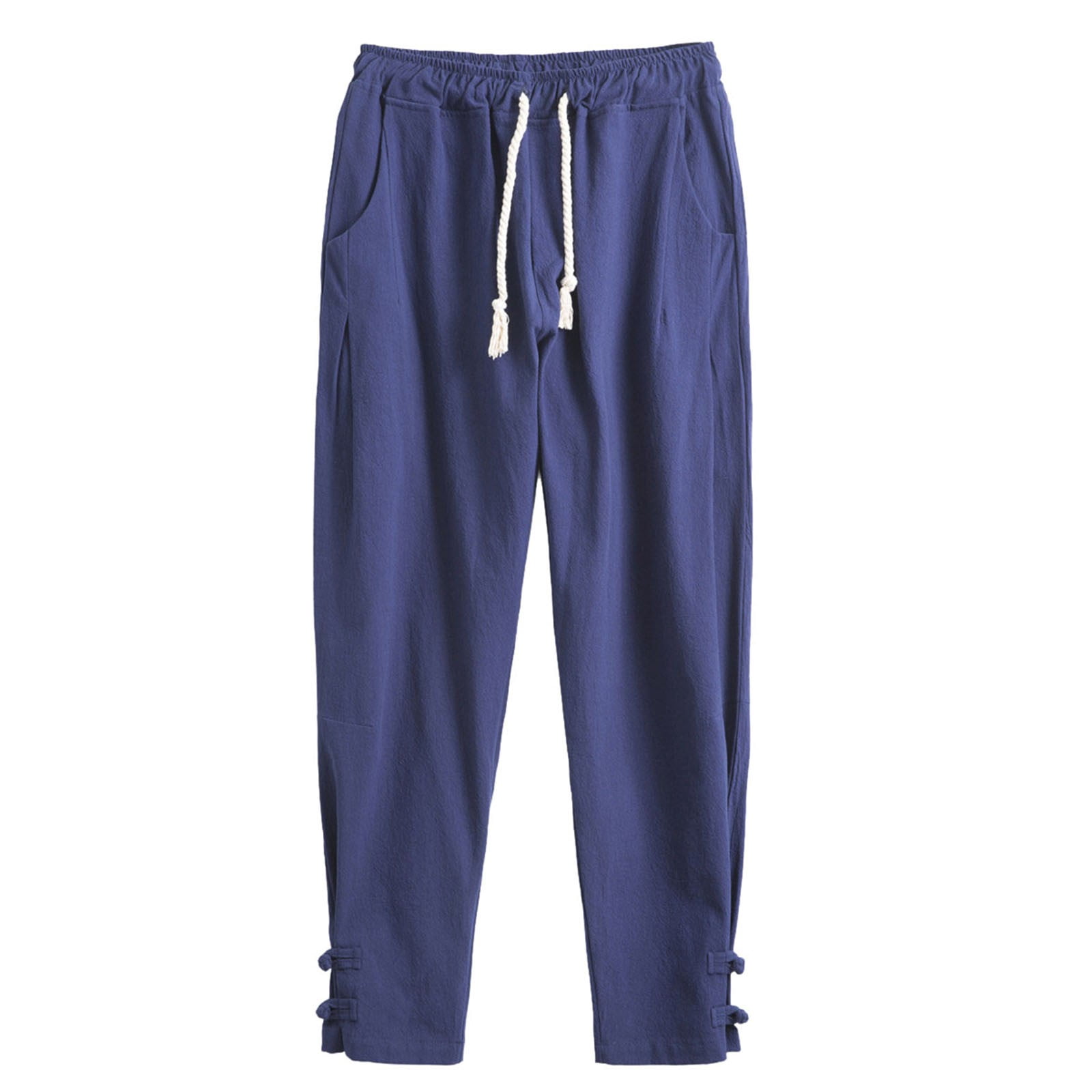 BOOMNY Mens Baggy Pants Wide Leg Pants for Men Loose Fit Elastic Waist ...
