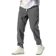 BOOMNY Mens Baggy Waffle Pants Straight Leg Pants for Men Loose Fit ...