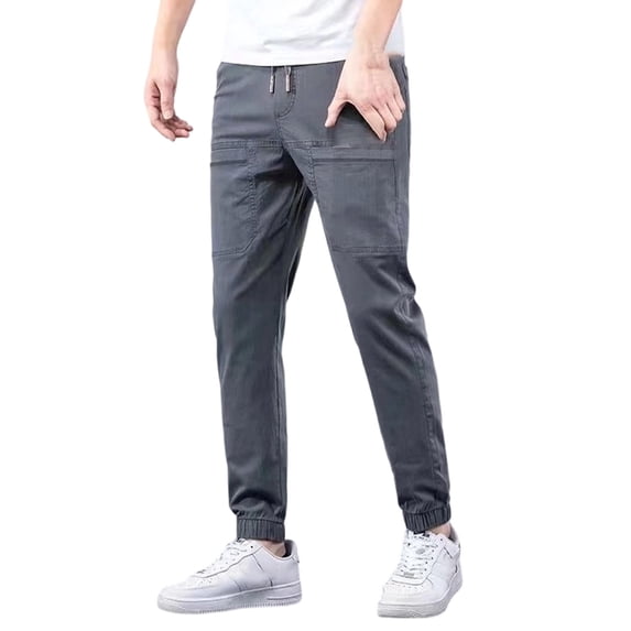 BOOMNY Mens Workout Pants Straight Leg Pants for Men Slim Fit Elastic ...