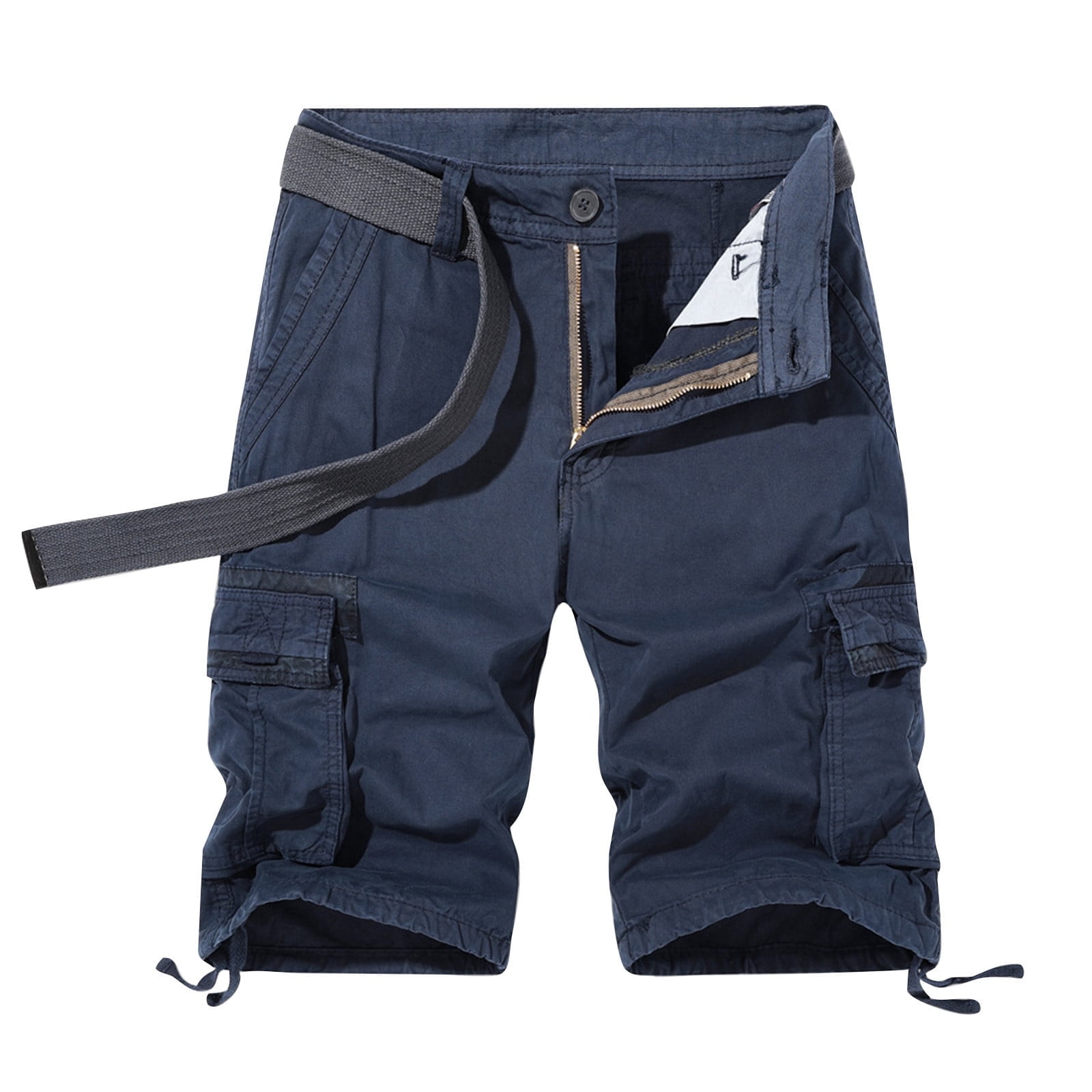 BOOMNY Shorts For Men Casual Printed Buttons Cargo Shorts For Man Soft ...