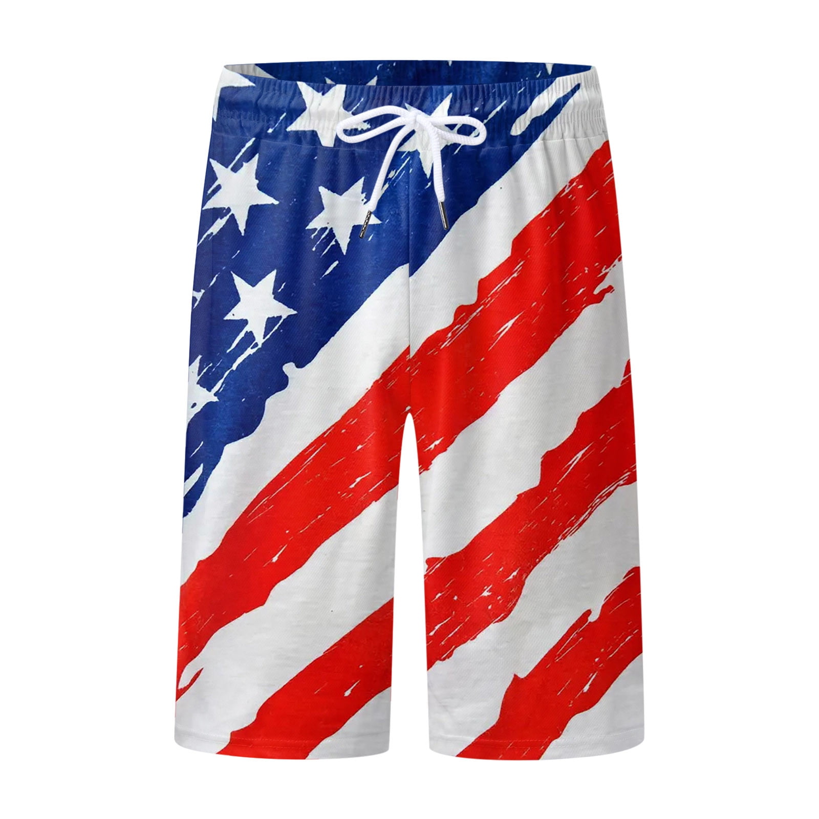 BOOMNY Shorts For Men Patriotic Independence Day Usa Flag Star Striped ...