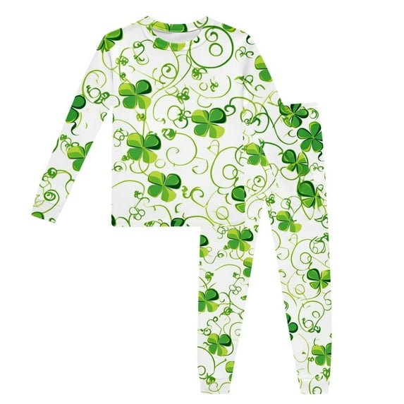BOOMNY St.Patric.k's Day Toddler Baby Girls Loungewear Set Long Sleeve ...