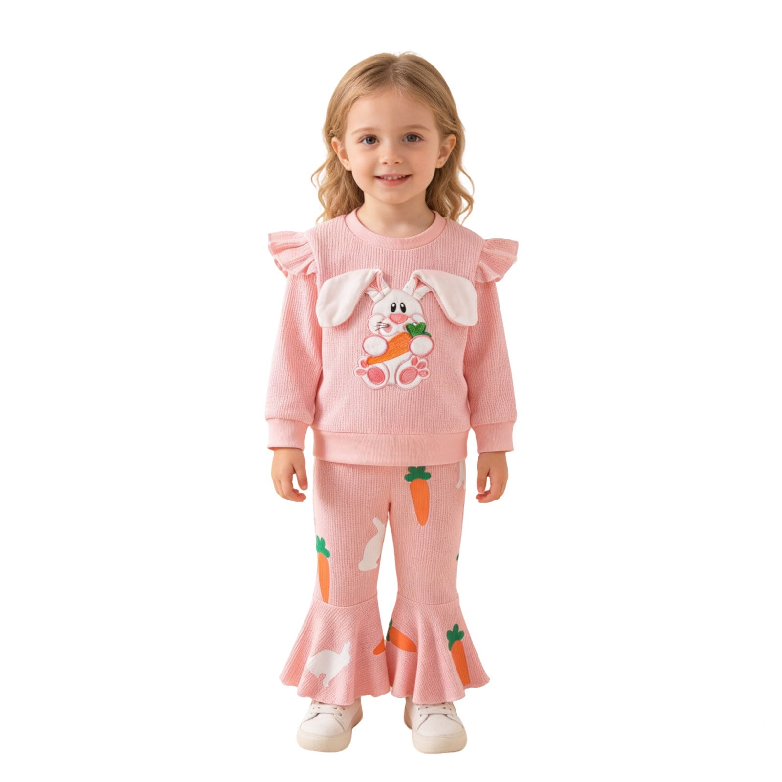 BOOMNY Toddler Baby Girls Outfit Set 2 Peice Clothes Set for Girl ...