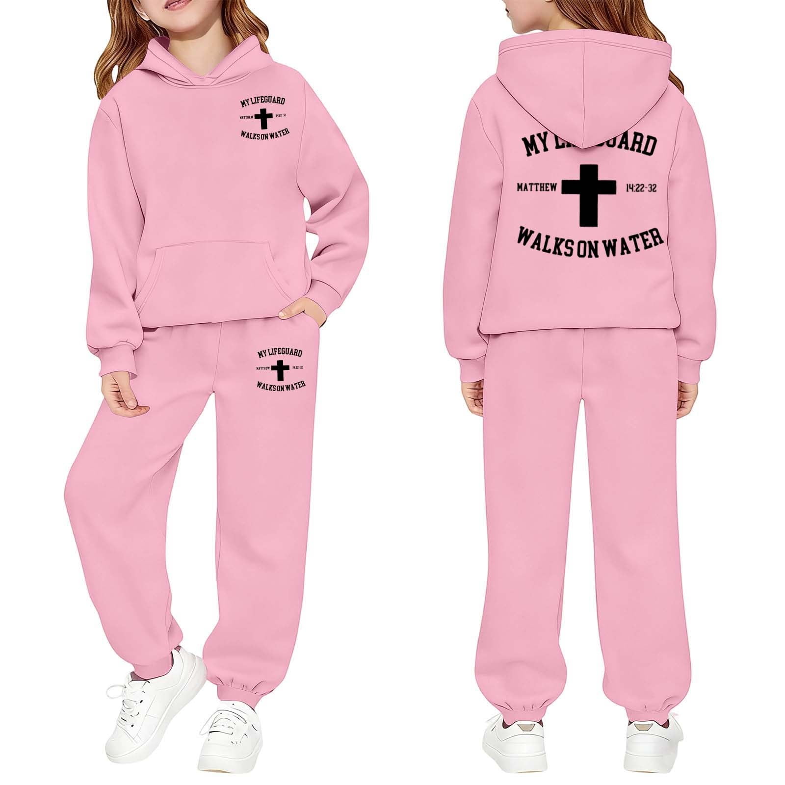 BOOMNY Toddler Baby Girls Sweatsuit Set Long Sleeve Casual Graphic Y2K ...