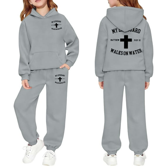 BOOMNY Toddler Baby Girls Sweatsuit Set Long Sleeve Casual Graphic Y2K ...