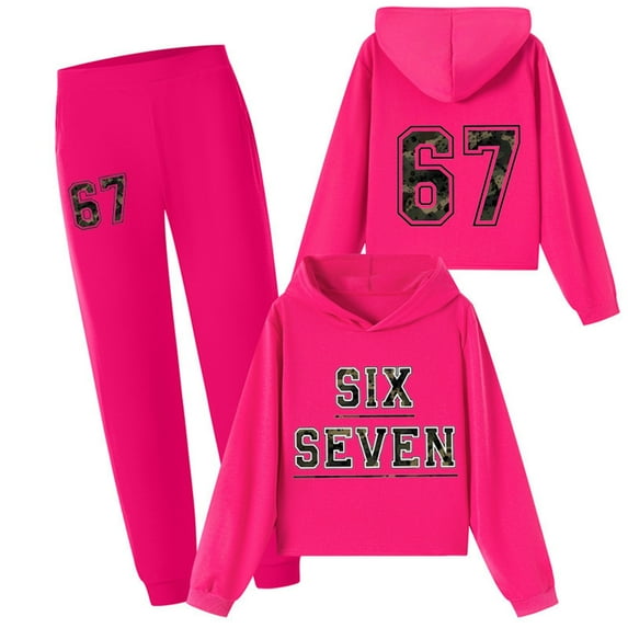 BOOMNY Toddler Baby Girls Sweatsuit Set Long Sleeve Letter Graphic Y2K ...