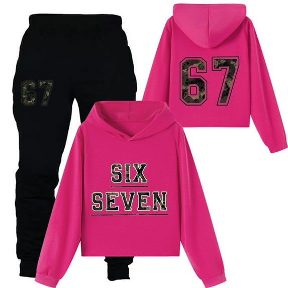 BOOMNY Toddler Baby Girls Sweatsuit Set Long Sleeve Letter Graphic Y2K ...