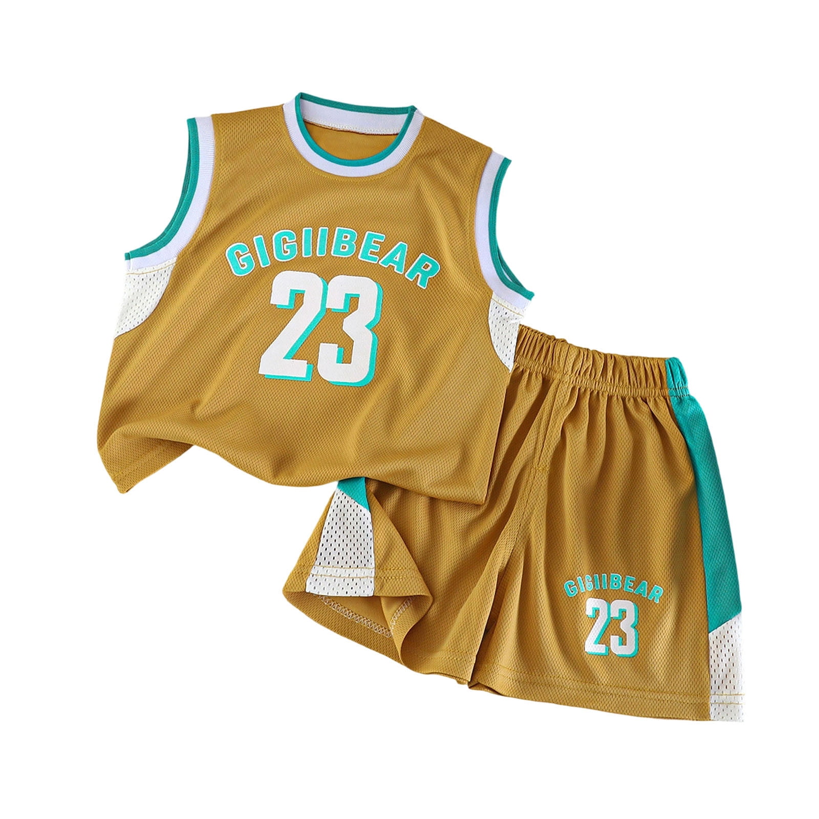 BOOMNY Toddler Boys Basketball Outfits Number 23 Graphic Sleeveless ...