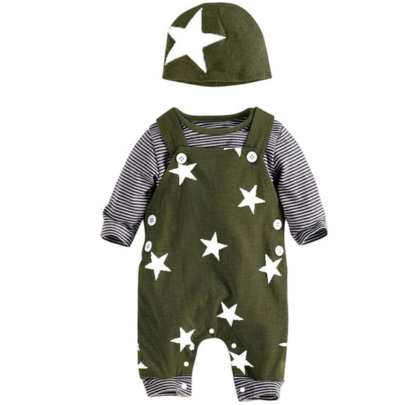 BOOMNY Toddler Boys Clothes Sets 3 Peice Outfits for Kids Casual Star ...