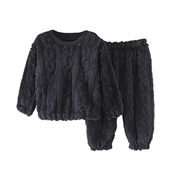 BOOMNY Toddler Boys Flannel Clothes Sets 2 Peice Loungewear Set for ...