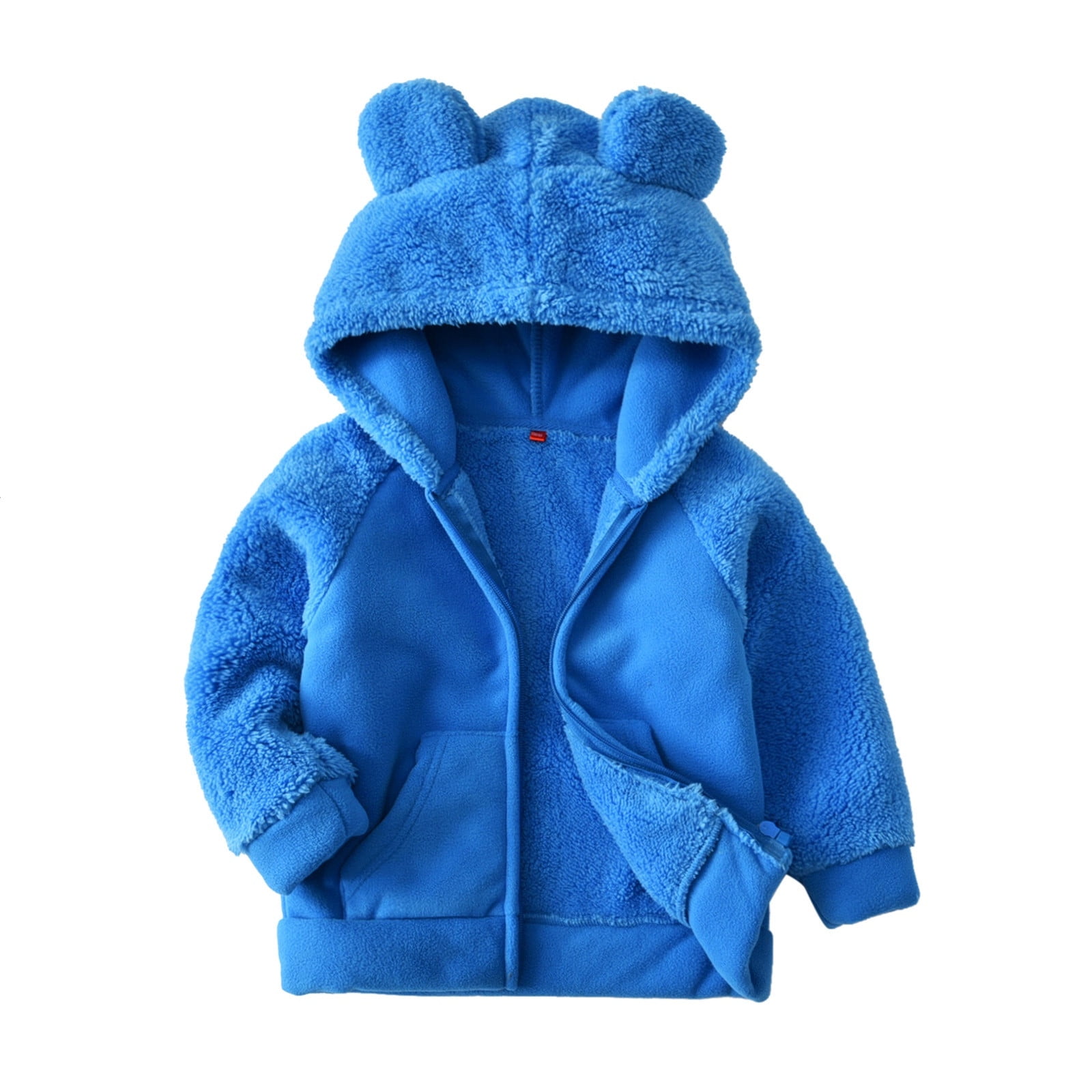 BOOMNY Toddler Boys Girls Padded Jackets Long Sleeve Fleece Lined Hooded Jacket Zip Up Thick ...