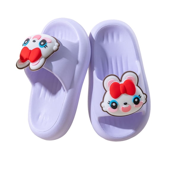 BOOMNY Toddler Boys Girls Slippers Cartoon Anti Slip Open Toe Summer ...