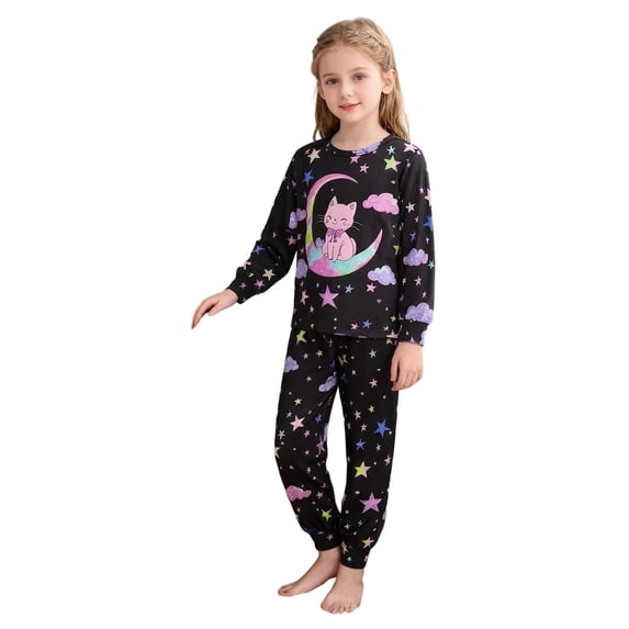 BOOMNY Toddler Boys Loungewear Outfits Cartoon Graphic Long Sleeve ...