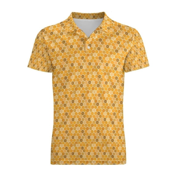 BOOMNY Toddler Boys Short Sleeve Polo Shirts Crew Neck Graphic Buttons ...