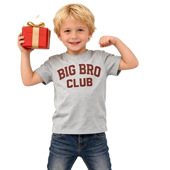 BOOMNY Toddler Boys Short Sleeve T-Shirts Crew Neck Big Bro Letter ...
